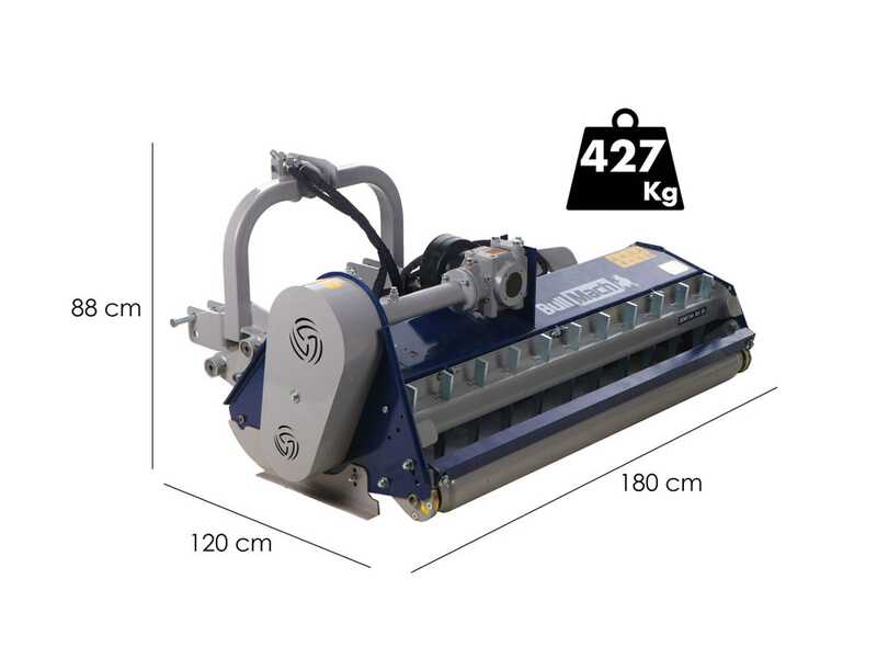 BullMach DEMETRA 150 SH - Schlegelmäher für Traktoren - schwere Reihe im Angebot | Agrieuro