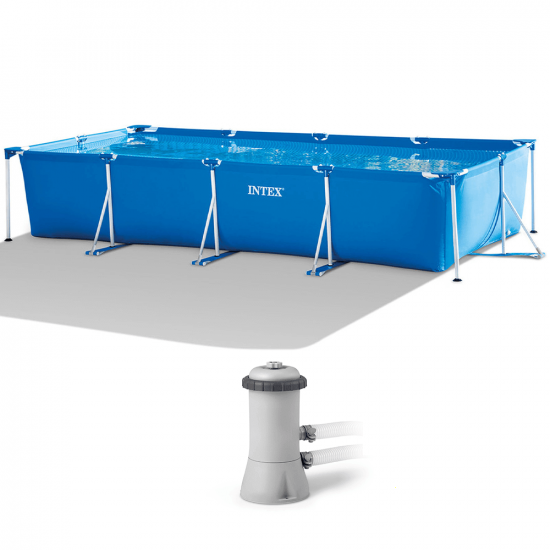 Rectangular Frame Pool Set Intex 28274NP im Angebot | Agrieuro Rectangular Frame Pool Set Intex 28274NP im Angebot | Agrieuro